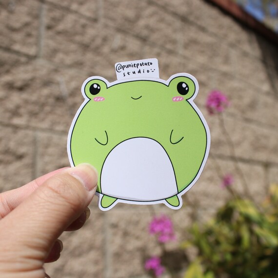 Vinyl Sticker Happy Froggy Weatherproof Matte Glossy Vinyl - Etsy