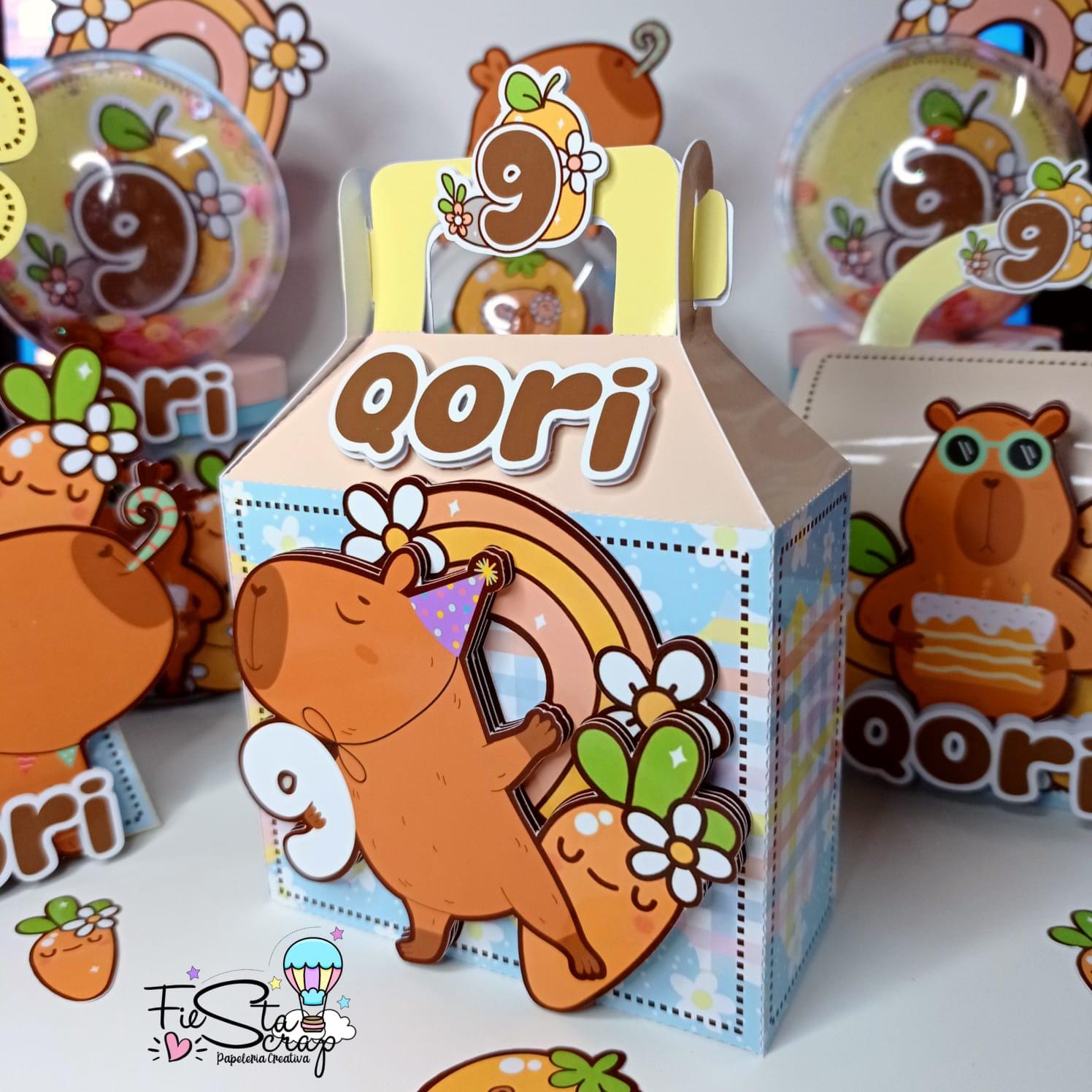 Capybara Personalized Box in Studio Format, PDF and Png With ...