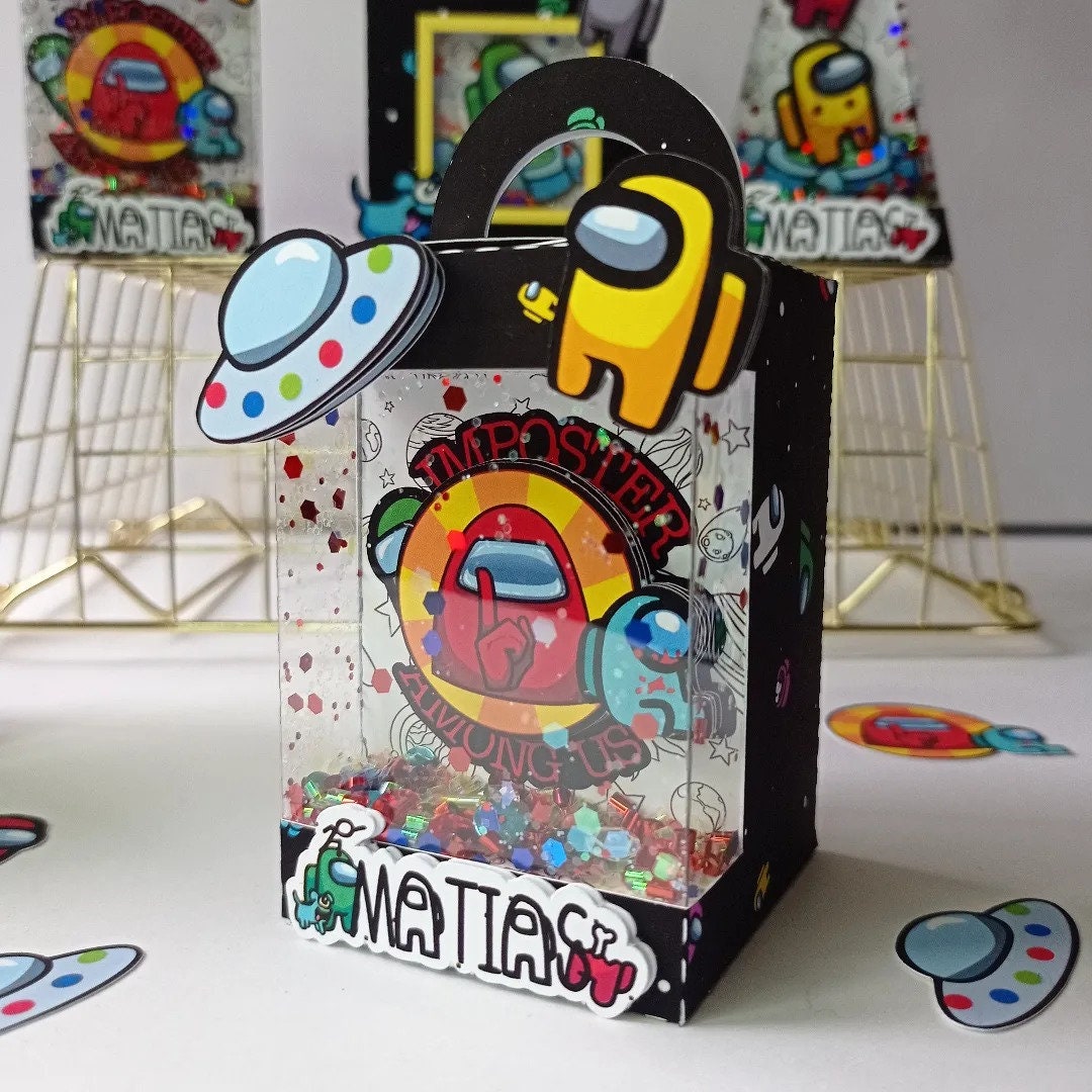 Shaker Showcase Box Amongus Studio, PDF and PNG With Measurements - Etsy