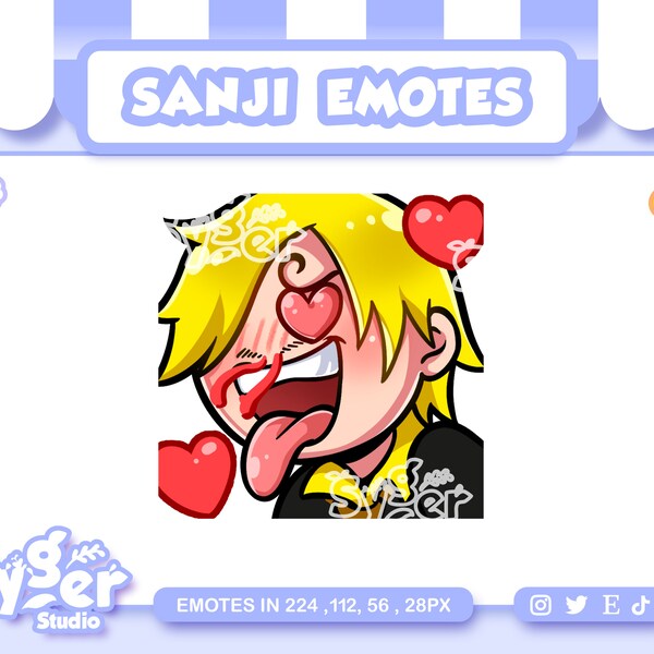 Sanji Love Emote - Etsy