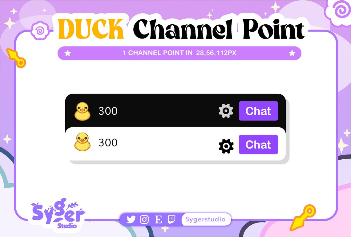 Duck Channel Point Icon for Twitch (digital File) - Etsy