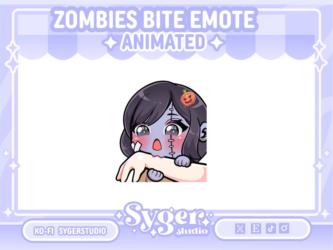 Zombie Girl Animate Emote Twitch, Discord, Kick Emotes Instant Download ...