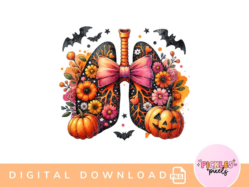 Halloween Respiratory Therapist PNG, Fall Nurse Design, Lung Health PNG ...