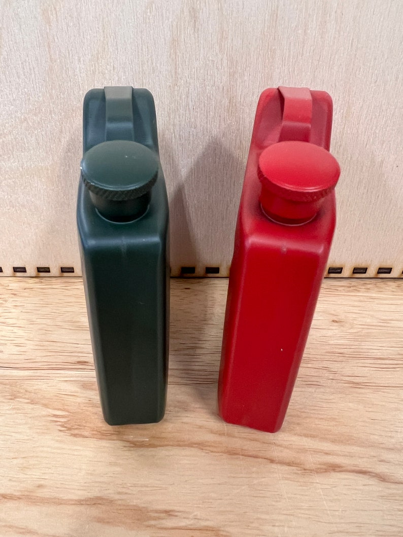 NATO Style Fuel Can/jerry Can Flask - 5oz Blank - Fuel Red or NATO ...