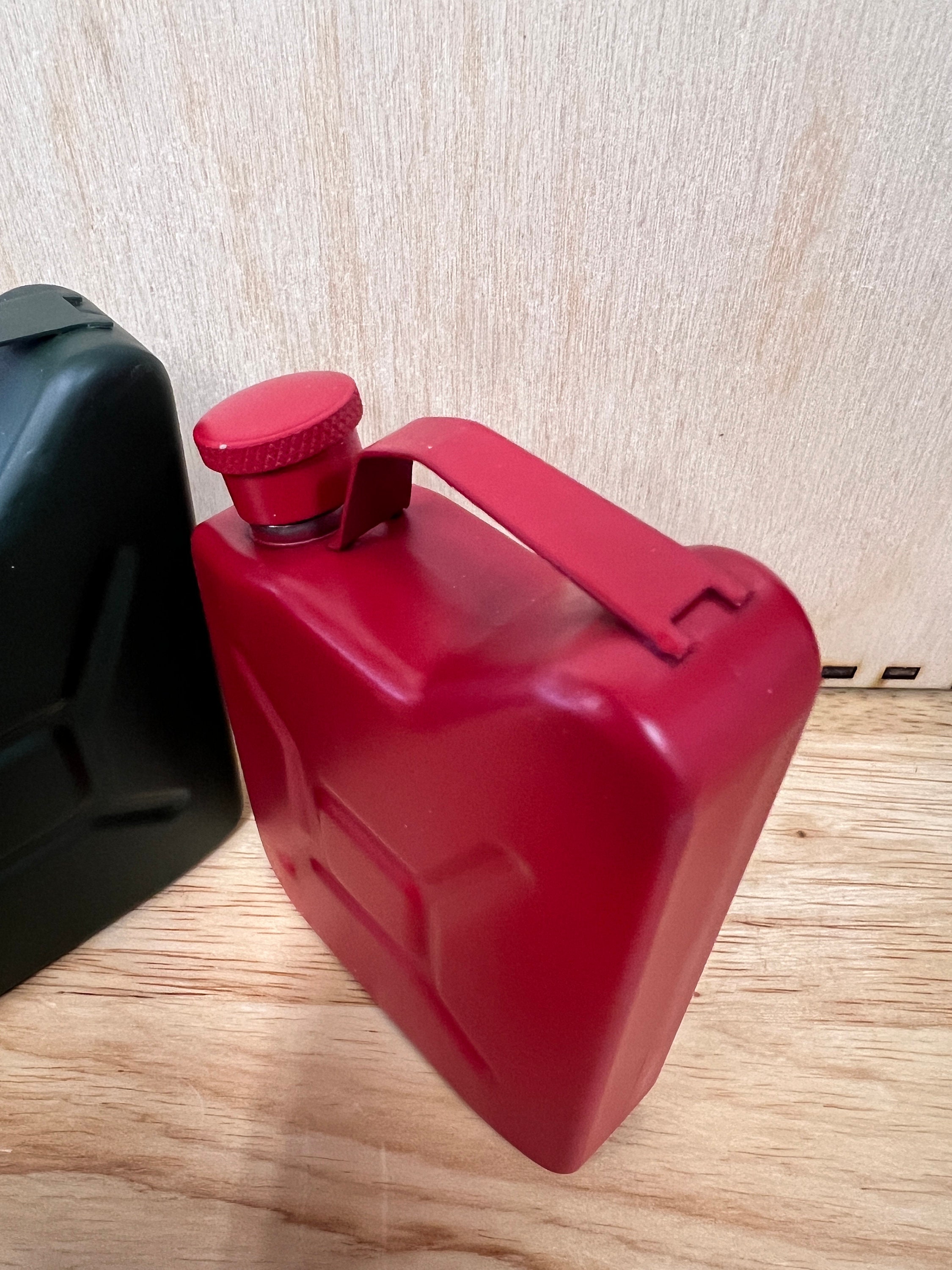 NATO Style Fuel Can/jerry Can Flask - 5oz Blank - Fuel Red or NATO ...