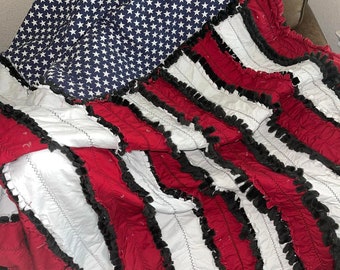 Rag Flag Quilt - Etsy