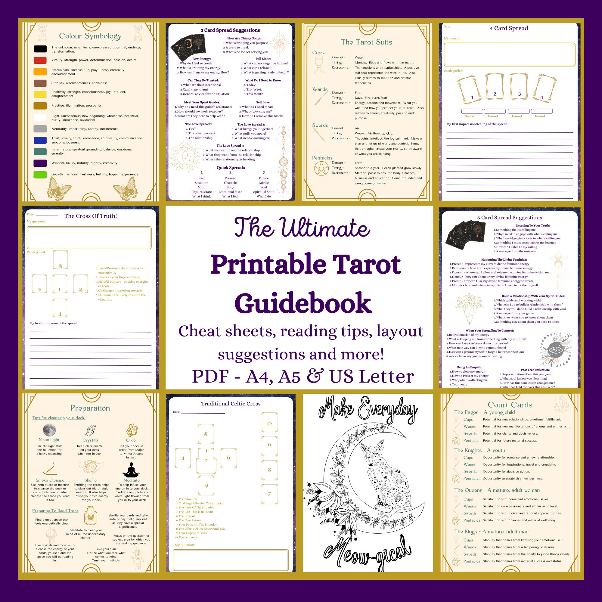 Tarot Card Reference Guide, Helpful Card Reading Hints and Tips ...