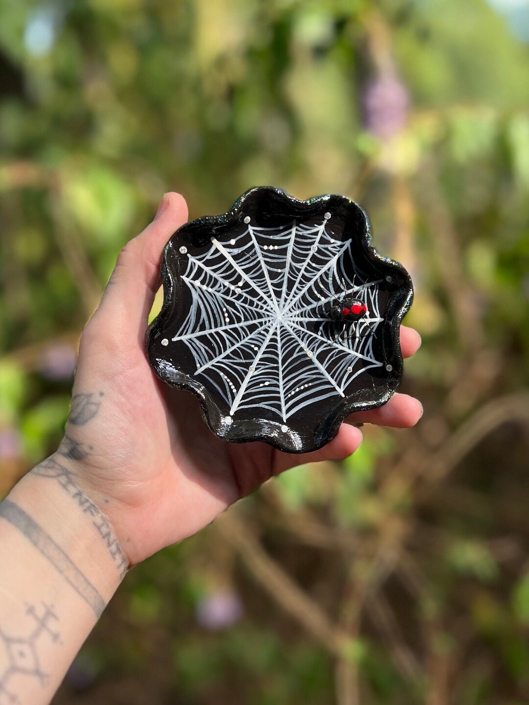 Spider Web Trinket Dish - Etsy