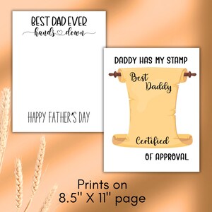 Father's Day Printable Bundle: Handprint Crafts & Questionnaires - Etsy