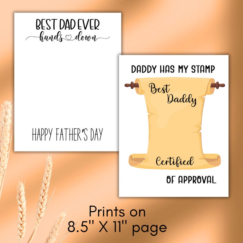 Father's Day Printable Bundle: Handprint Crafts & Questionnaires - Etsy