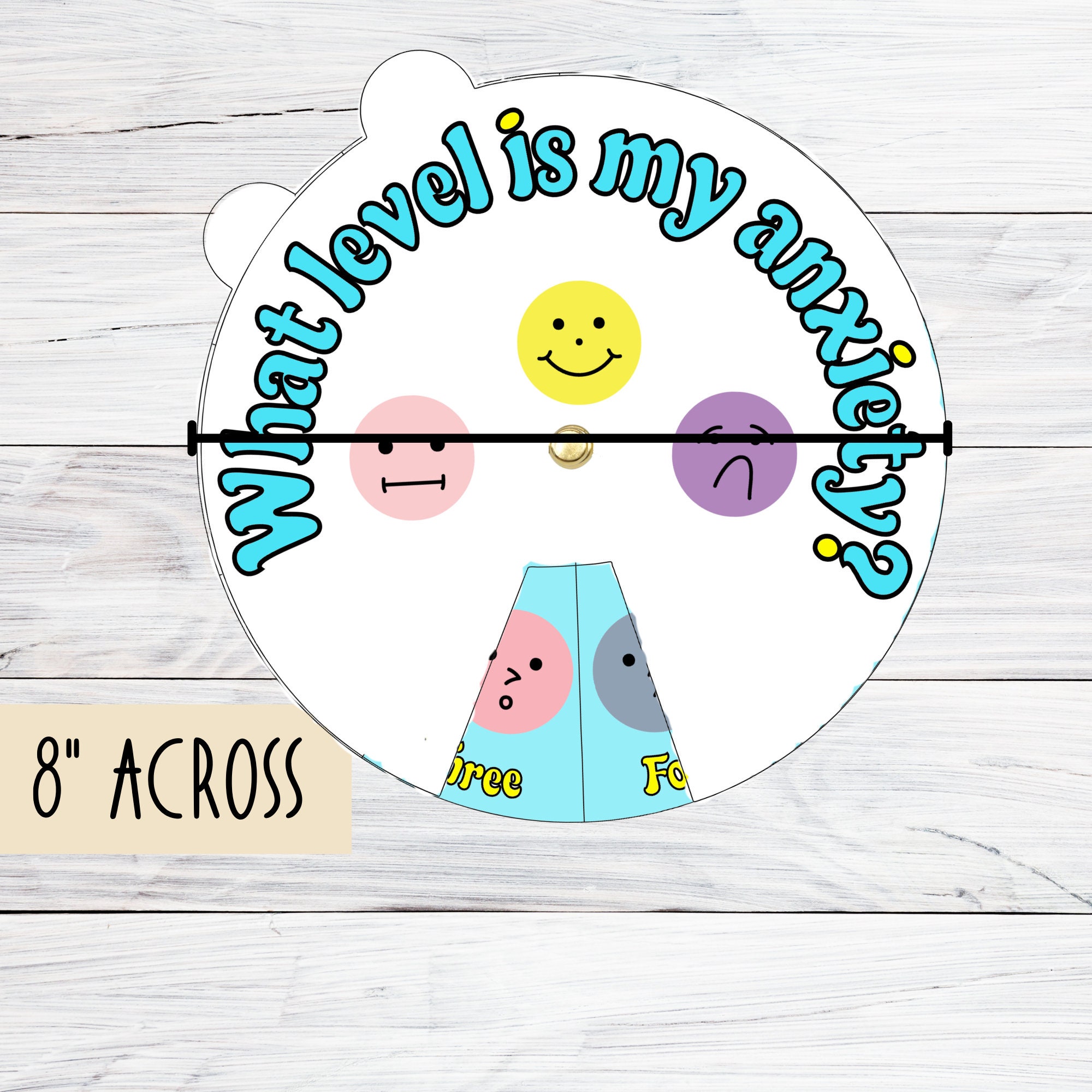 Anxiety Wheel - Spinning Wheel Printable - Anxiety for Kids - Therapy ...