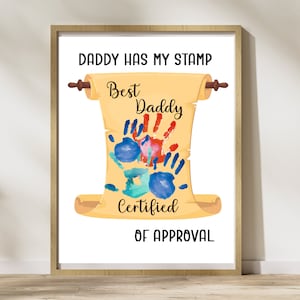 Father's Day Printable - Best Daddy Certified - Etsy