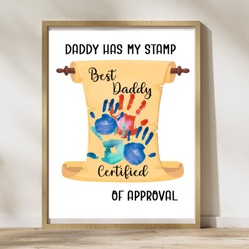 Father's Day Printable - Best Daddy Certified - Etsy