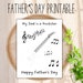 Father's Day Printable Rockstar Personalized Gift From Children - Etsy