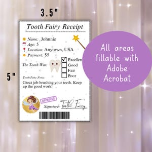 Tooth Fairy Kit – Printable & PDF Fillable Bundle - Etsy