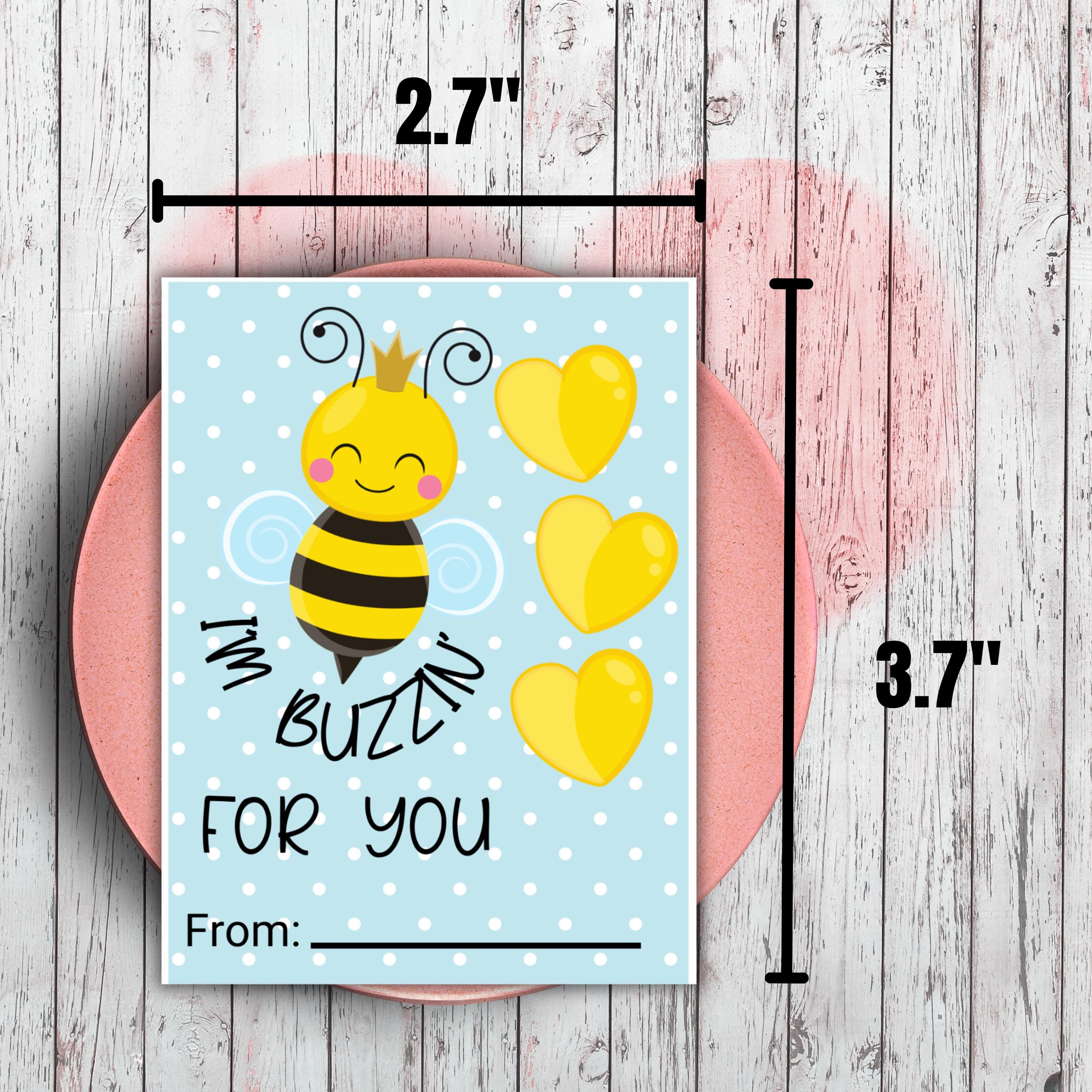 Bee Valentine Printable | PDF Fillable | 8 Unique Designs | Classroom ...