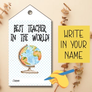 Teacher Appreciation Gift Tags Set Printable - Etsy