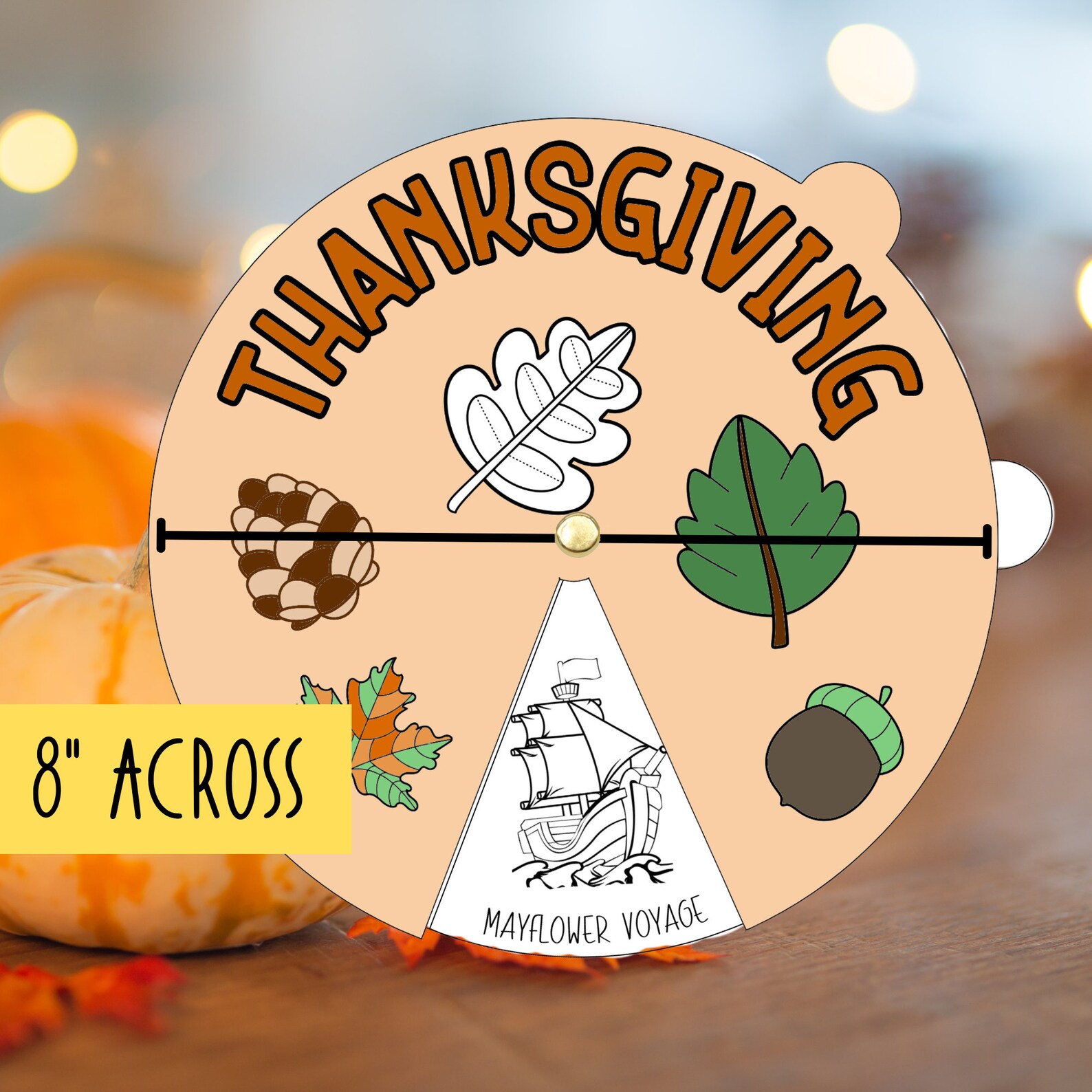 Thanksgiving Activity Spinner Wheel - Printable Activity for Kids - Etsy