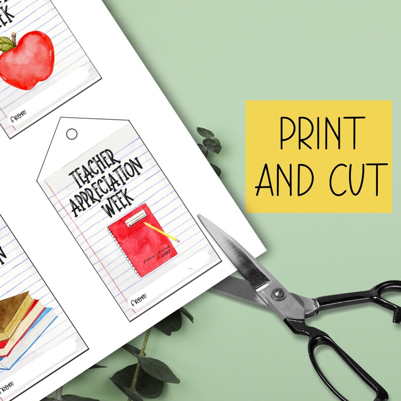 Teacher Appreciation Week Tags Printable - Etsy