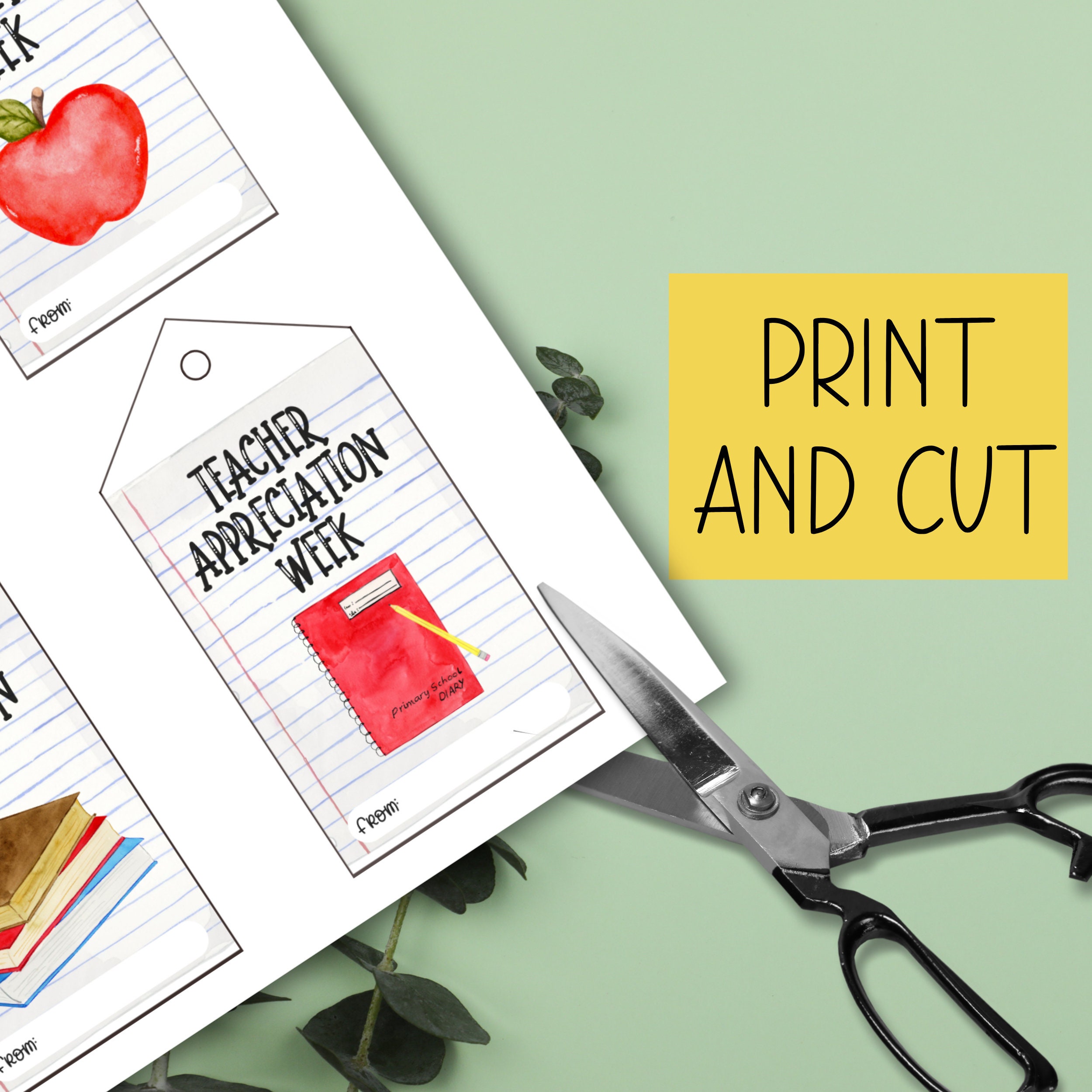 Teacher Appreciation Week Tags Printable - Etsy