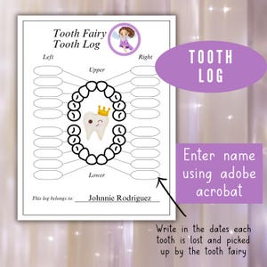 Tooth Fairy Kit – Printable & PDF Fillable Bundle - Etsy