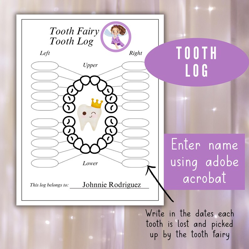 Tooth Fairy Kit – Printable & PDF Fillable Bundle - Etsy