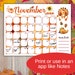 Thanksgiving -themed Perpetual Calendar for November | Countdown, Chore ...