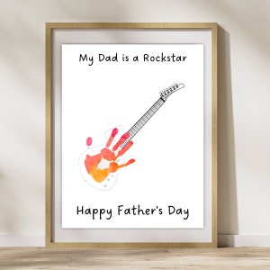 Father's Day Printable - Rockstar - Personalized Gift From Children! - Etsy