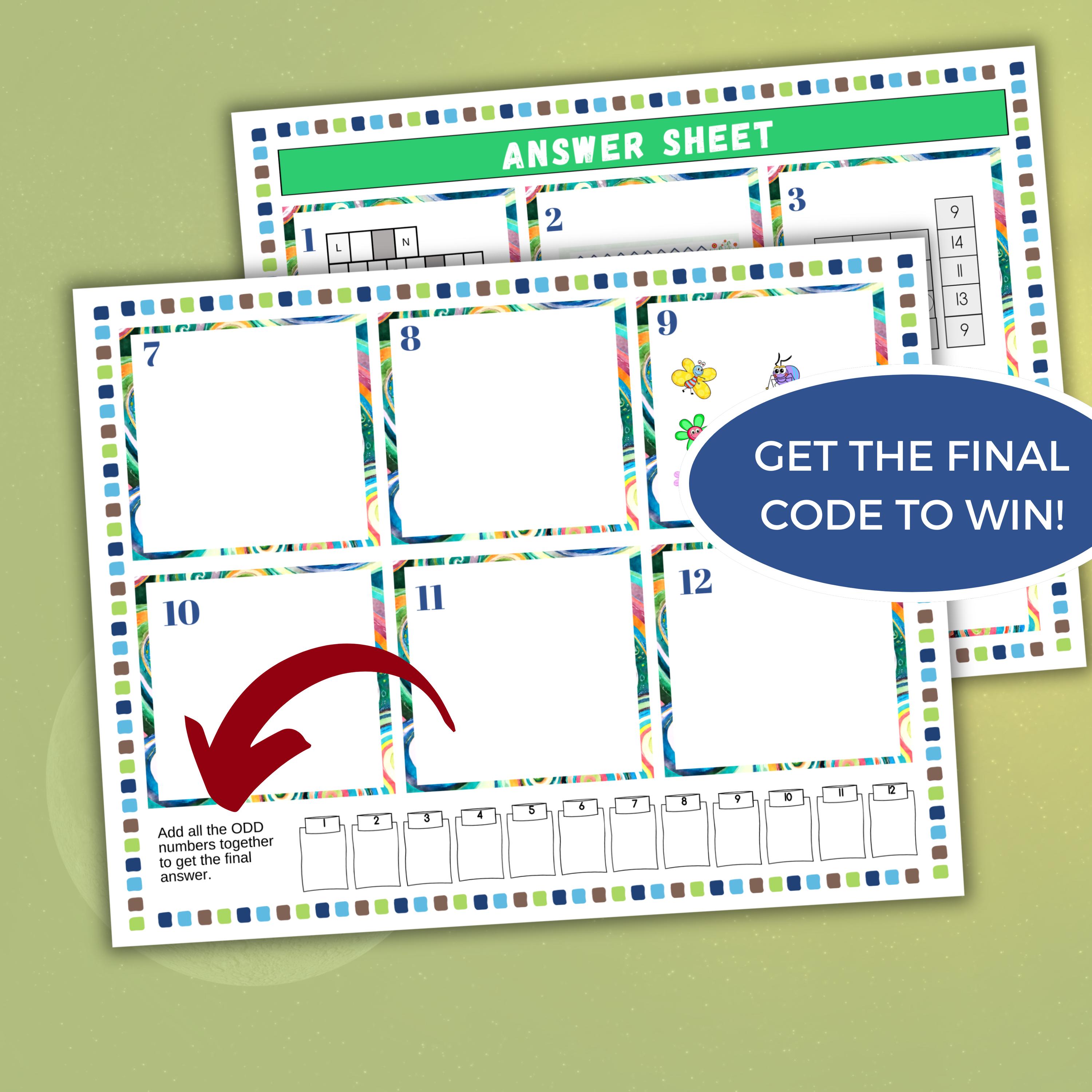 Earth Day Escape Room for Teens, Printable Classroom Activity, Middle ...