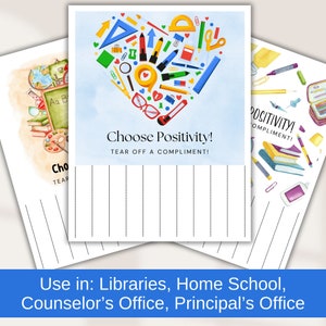 Positive Affirmation Tear-off Flyers (set of 6) School-aged Kids - Etsy UK