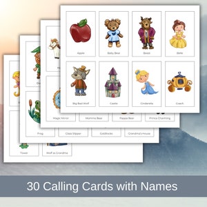 Fairy Tale - Themed Bingo Game - Cinderella, Snow White, Goldilocks ...