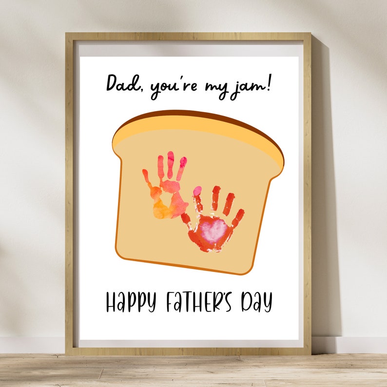 Father’s Day Handprint Printable – Dad, You’re My Jam - Etsy