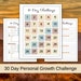 30 Day Challenge - Personal Development Tracker - Habit Tracker ...