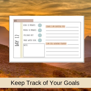 30 Day Challenge - Personal Development Tracker - Etsy