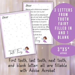 Tooth Fairy Kit – Printable & PDF Fillable Bundle - Etsy