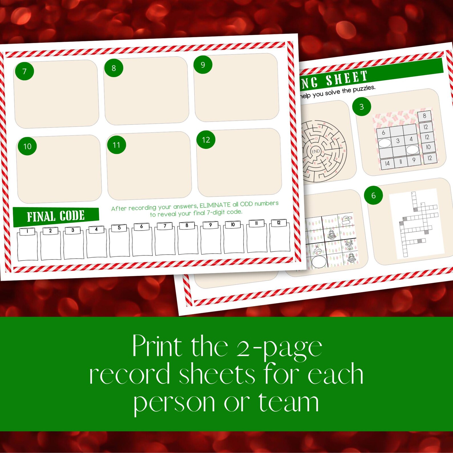 Elf Escape Room | Christmas | Printable | Middle School, High School ...