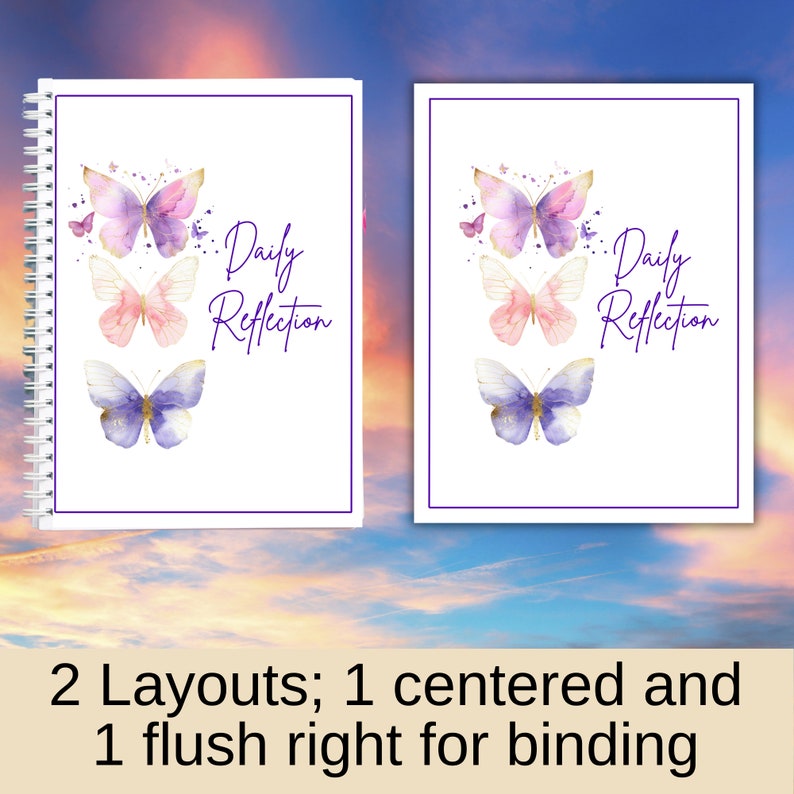 Printable Daily Reflection Journal - Wellness Pages - Mental Health ...