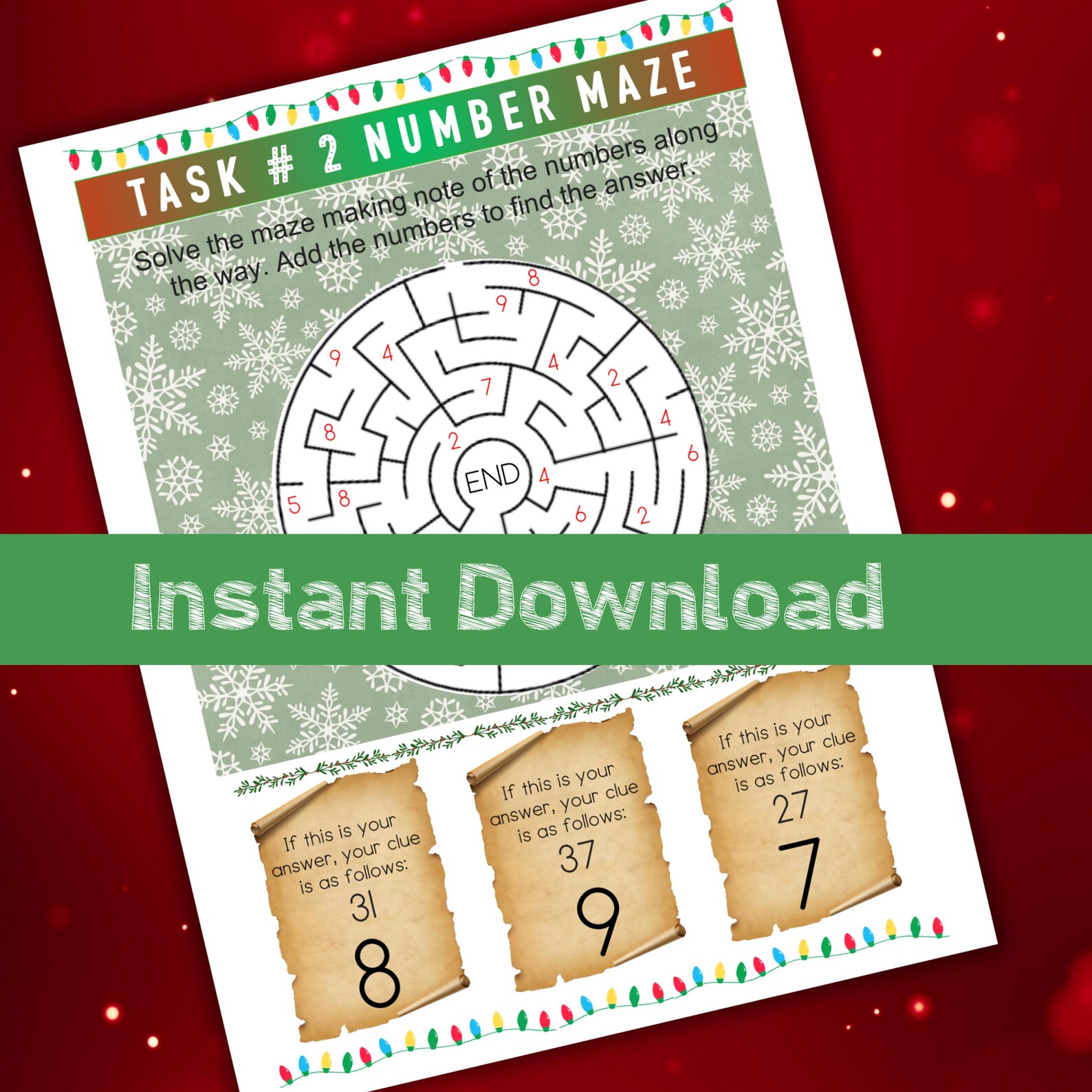 Christmas Escape Room | Printable | Middle School, Homeschool, 12 ...