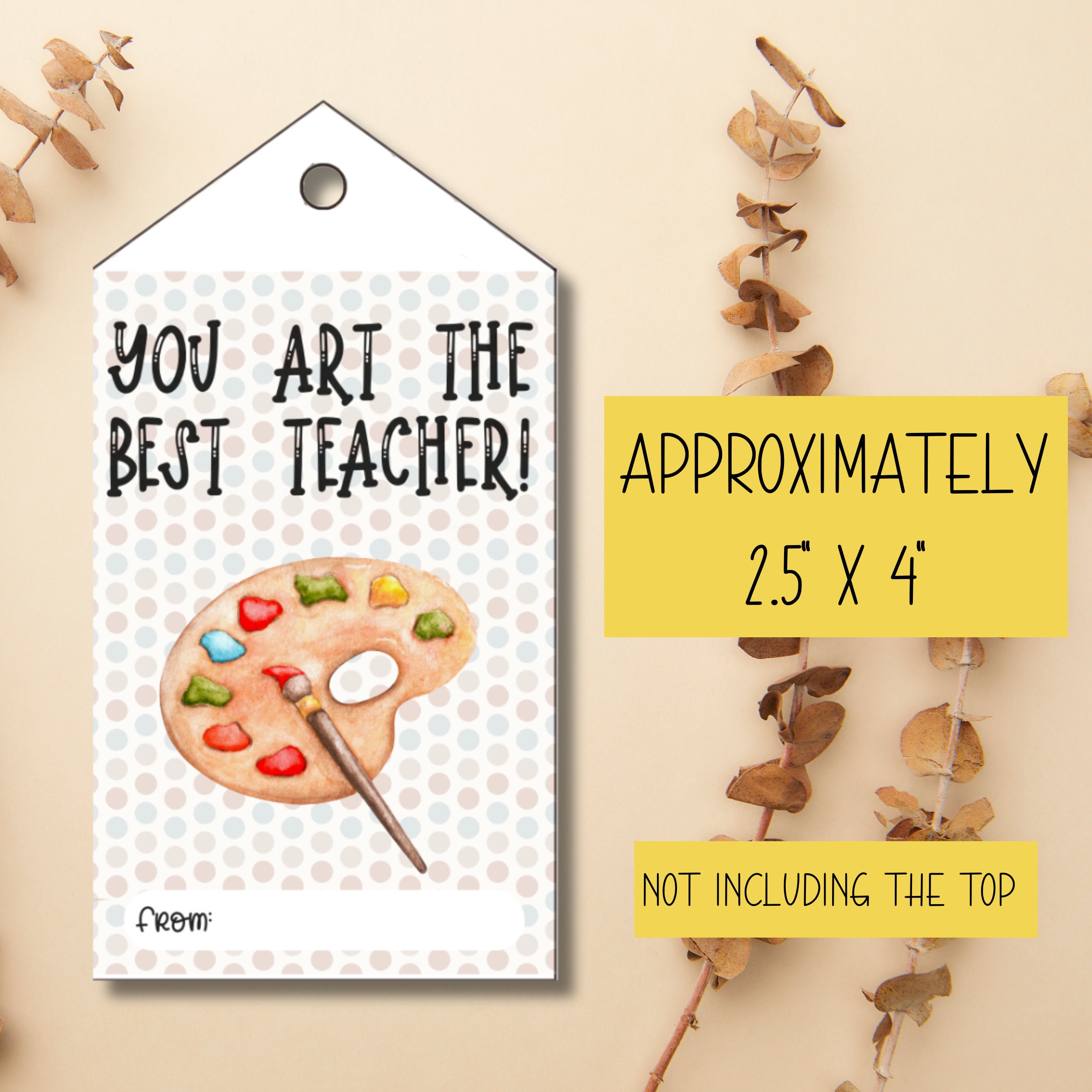 Teacher Appreciation Gift Tags Set Printable - Etsy
