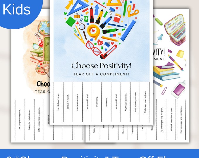 Editable You Matter Tear off Flyer, Positive Affirmations for Kids ...