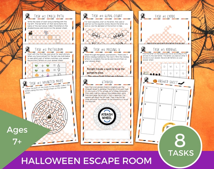 Halloween Escape Room for Kids, Printable Party Game, Witches Brew ...
