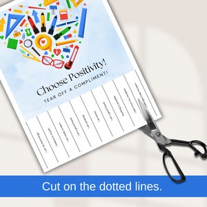 Positive Affirmation Tear-off Flyers (set of 6) School-aged Kids - Etsy UK