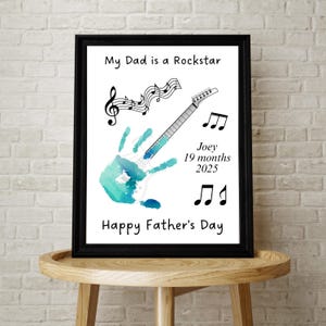 Father's Day Printable - Rockstar - Personalized Gift From Children ...