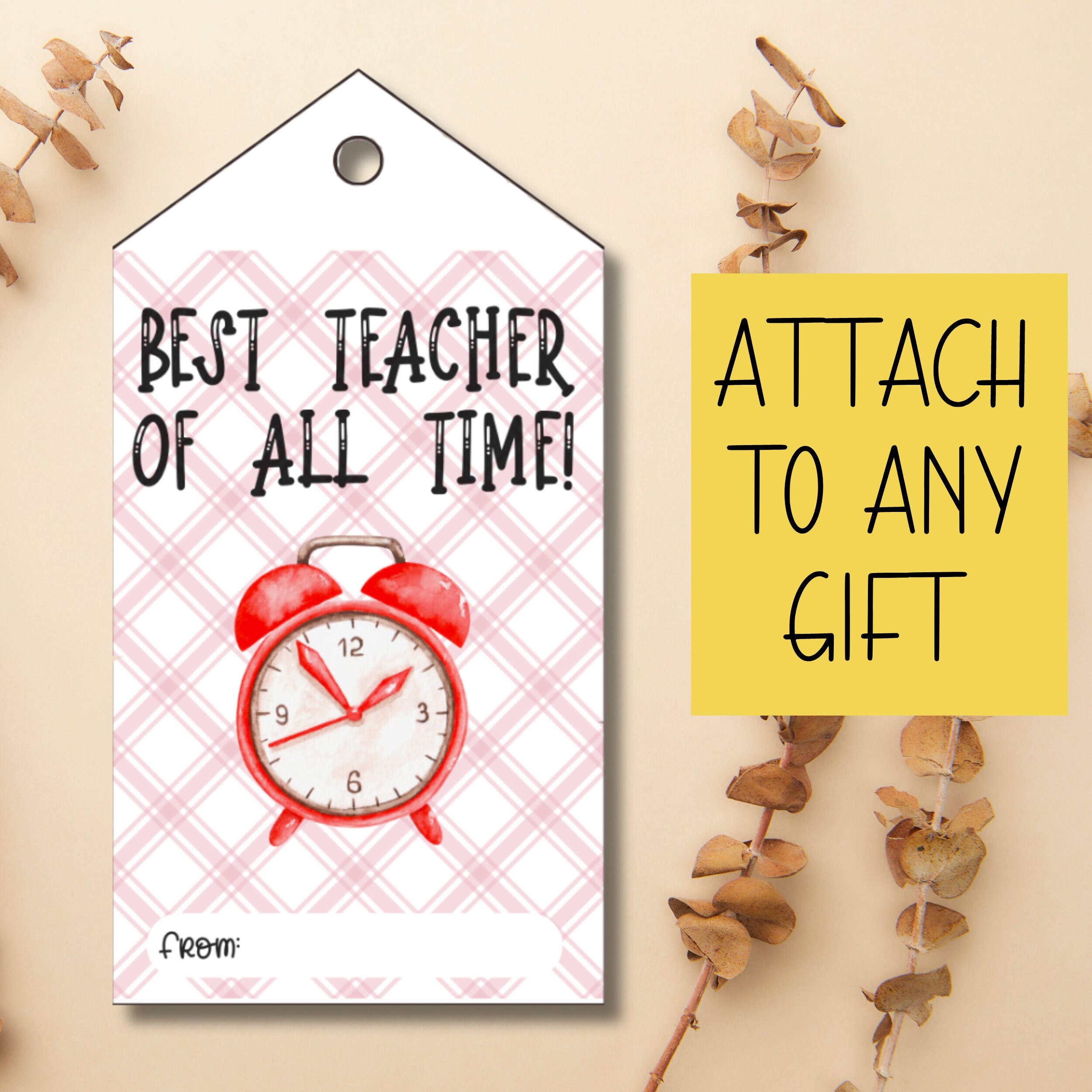 Teacher Appreciation Gift Tags Set Printable - Etsy