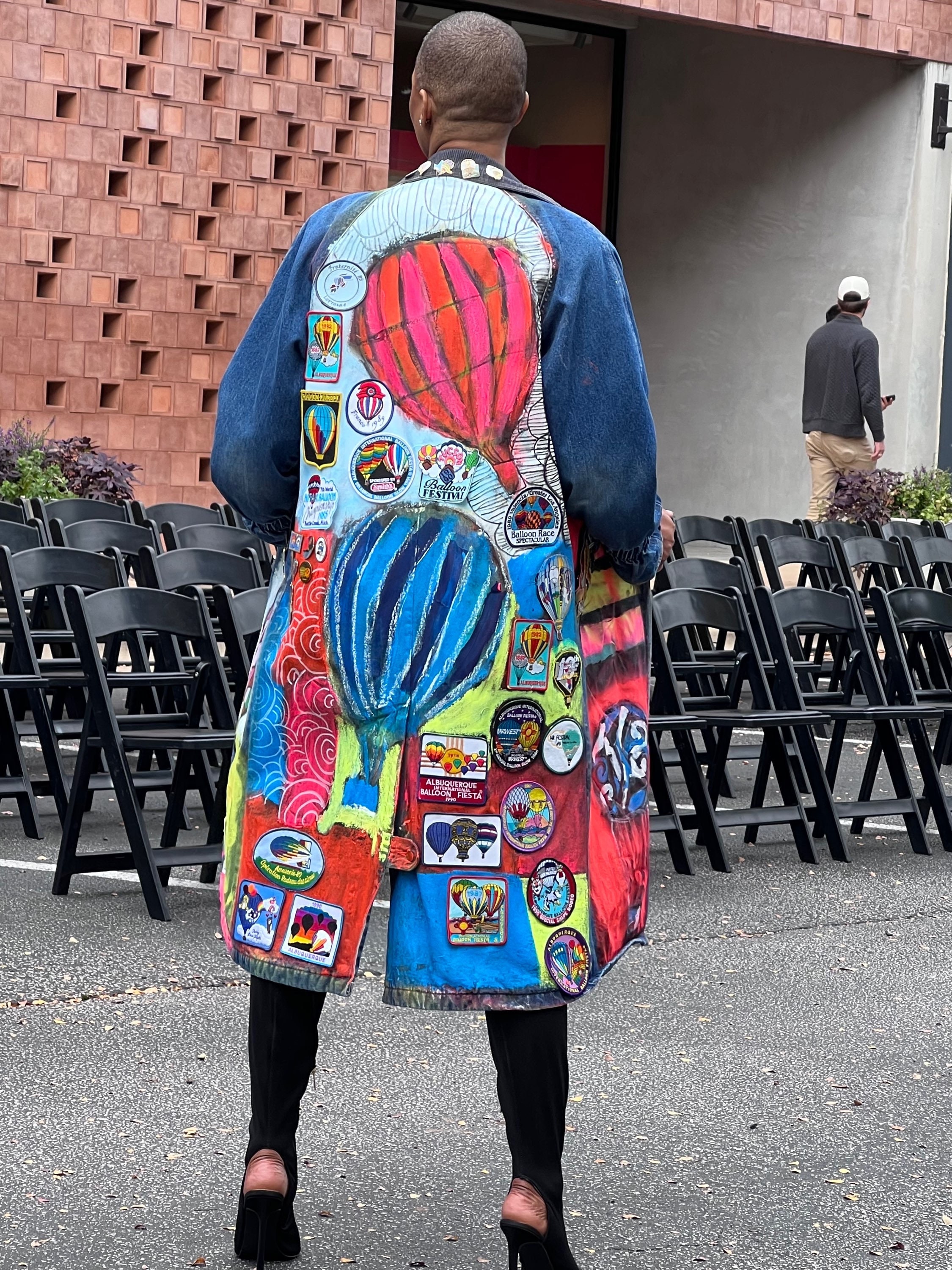 Hand Painted Denim Jacket Upcycled Jacket Denim Coat Vintage Painted ...