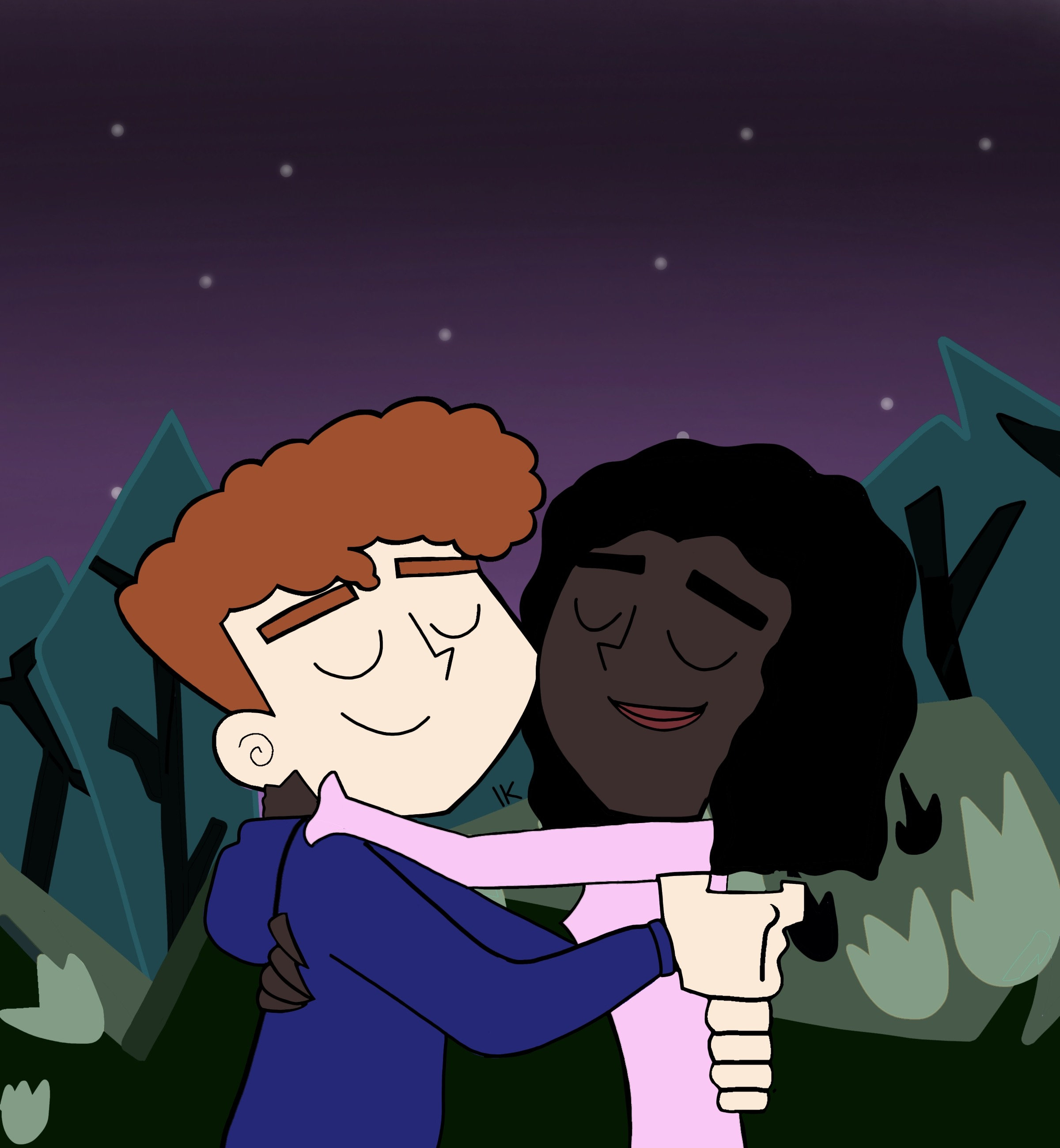 SALE! Danny Phantom Animated Show Custom Cartoon Portrait, Couple ...