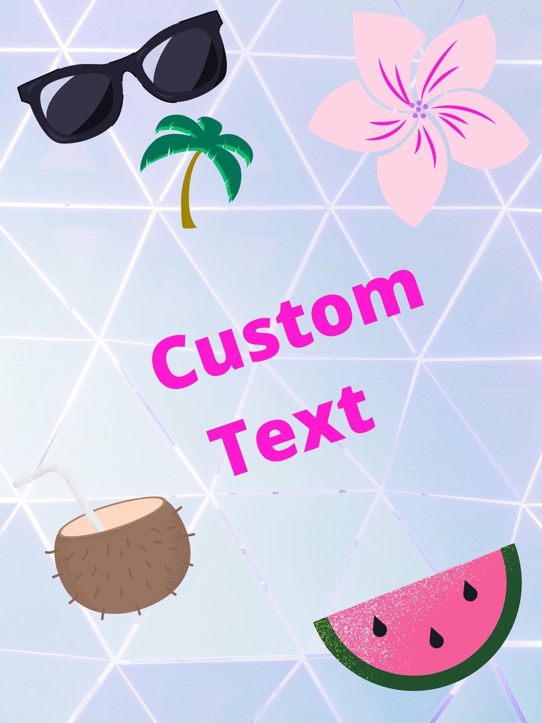 Customizable Poster | Summer Theme Poster | Summer Party Decor ...