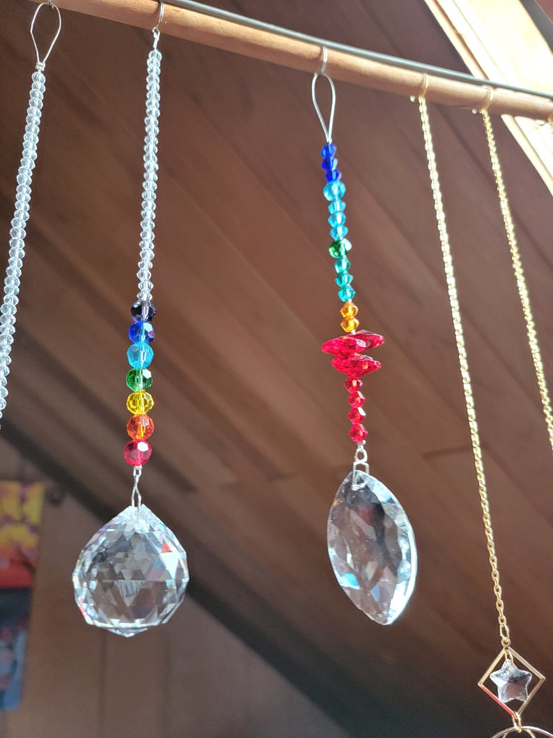 Multi-colored Crystal Sun Catcher Rainbow Window Prism Hanging ...