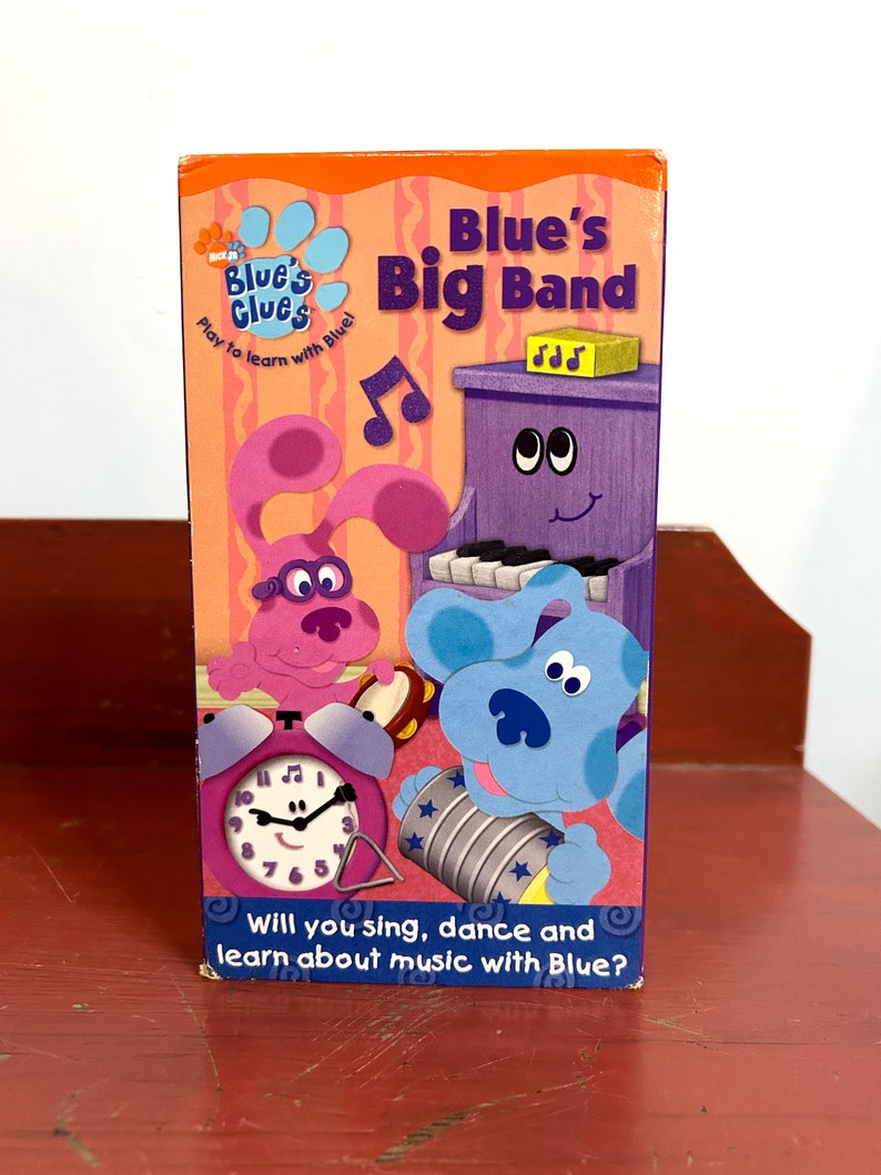 Blue's Clues: Blue's Big Band VHS - Nostalgic Nick Jr. - Etsy