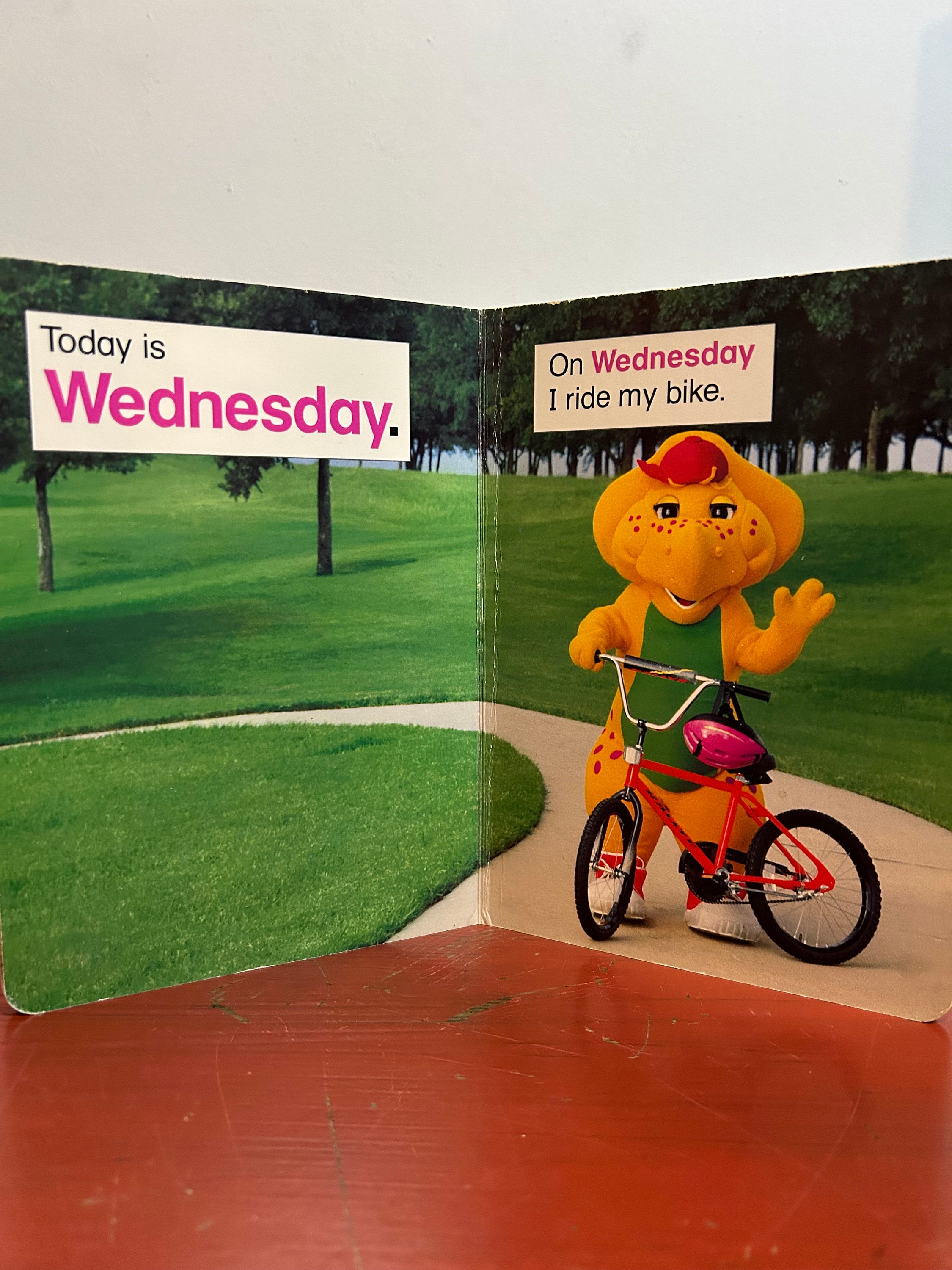1994 Barney: Bj's Fun Week Board Book - Etsy